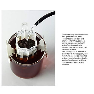 Ayevision 50Pcs Portable Coffee Filter Paper Bag Hanging Ear Drip Coffee Bag Single Serve Disposable Drip Coffee Filter Bag Perfect for Travel, Camping, Home, Office