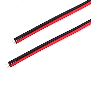 CENTROPOWER 12V 5A DC Pigtail Power Cord (Real 18AWG), w/Male Female Barrel Plug Connector Cable for CCTV Security Camera - 10 Pairs of 5.5mm x 2.1mm Power Adapter Connectors