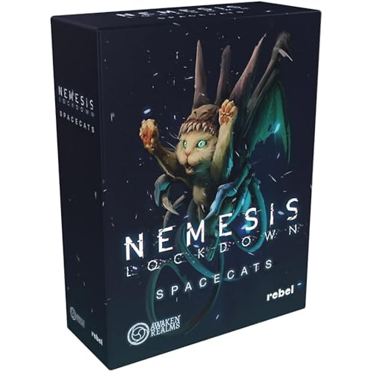 Nemesis: Lockdown: Spacecats - Board Game Expansion by Awaken Realms - Sci-Fi Horror Game - Strategy Game - Cooperative Adventure Game - Adults & Teens Ages 14+ - 1-5 Players - Playtime 1-2 Hours