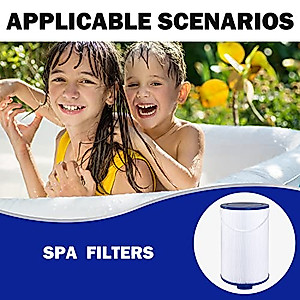 Wowreed Spa Filter Compatible with 303279, FC-2402, Free Flow,AquaTerra, Fantasy Hot Tub Filter, 1 1/2" Finer Thread (1 Pack)