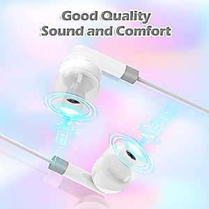 CN-Outlet Wholesale Bulk Earbuds Headphones Individually Bagged 100 Pack for iPhone, Android, MP3 Player White