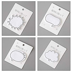 Pcxino 20Pads 600sheets Thought Cloud Sticky Notes,Talking Bubble Shape,Self-Stick Notes for Students,Home Office School …