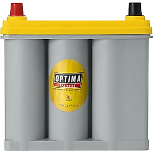 OPTIMA Batteries High Performance D51 YellowTop Dual Purpose Sealed AGM Car, Truck and SUV Battery, 450 CCA, Maintenance Free, Versitile Mounting