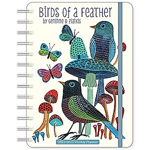 Geninne Zlatkis 2022 - 2023 On-the-Go Weekly Planner: 17-Month Calendar with Pocket (Aug 2022 - Dec 2023, 5" x 7" closed): Birds of a Feather