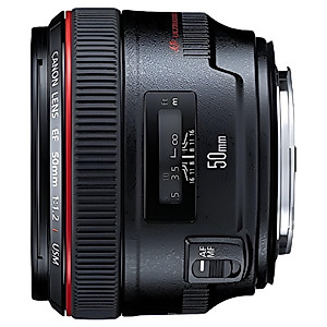 Canon EF 50mm f/1.2 L USM Lens for Canon Digital SLR Cameras - Fixed (Renewed)