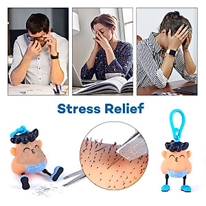 Angel's Wonderland Blue Kiss Blackheads Remover, Pimple Popper as Valentine's Day Gag Gift, Stress Relief Hair Pulling Toy