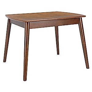 SAFAVIEH Home Collection Varda Walnut Manual Extension Dining Room Table