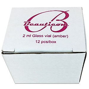 168 Packs Beauticom® 2ML Amber Glass Vial for Essential Oils, Aromatherapy, Fragrance, Serums, Spritzes, with Orifice Reducer and Dropper Top