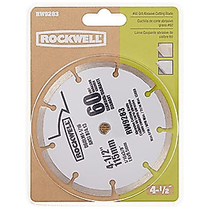 Rockwell RW9283 4 1/2-Inch 60-Grit Diamond Compact Circular Saw Blade