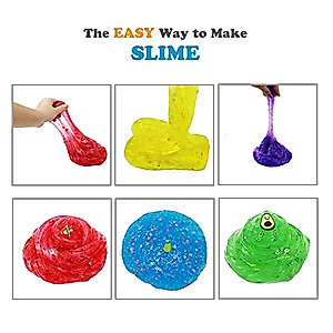 5 Pack Crunchy Slime,Clear Slime Kit with Glimmer for Girls,Birthday Gifts School Party Favors Toy for Girls and Boys