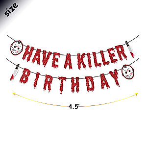 Have a Killer Birthday Banner for Friday the 13th Birthday Party Halloween Horror Themed Birthday Party Decorations