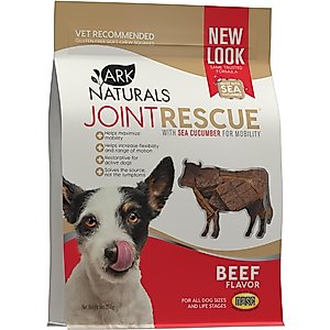 Ark Naturals Joint Rescue Dog Chew, Beef Flavor, Joint Supplement with Glucosamine & Chondroitin, 1 Pack