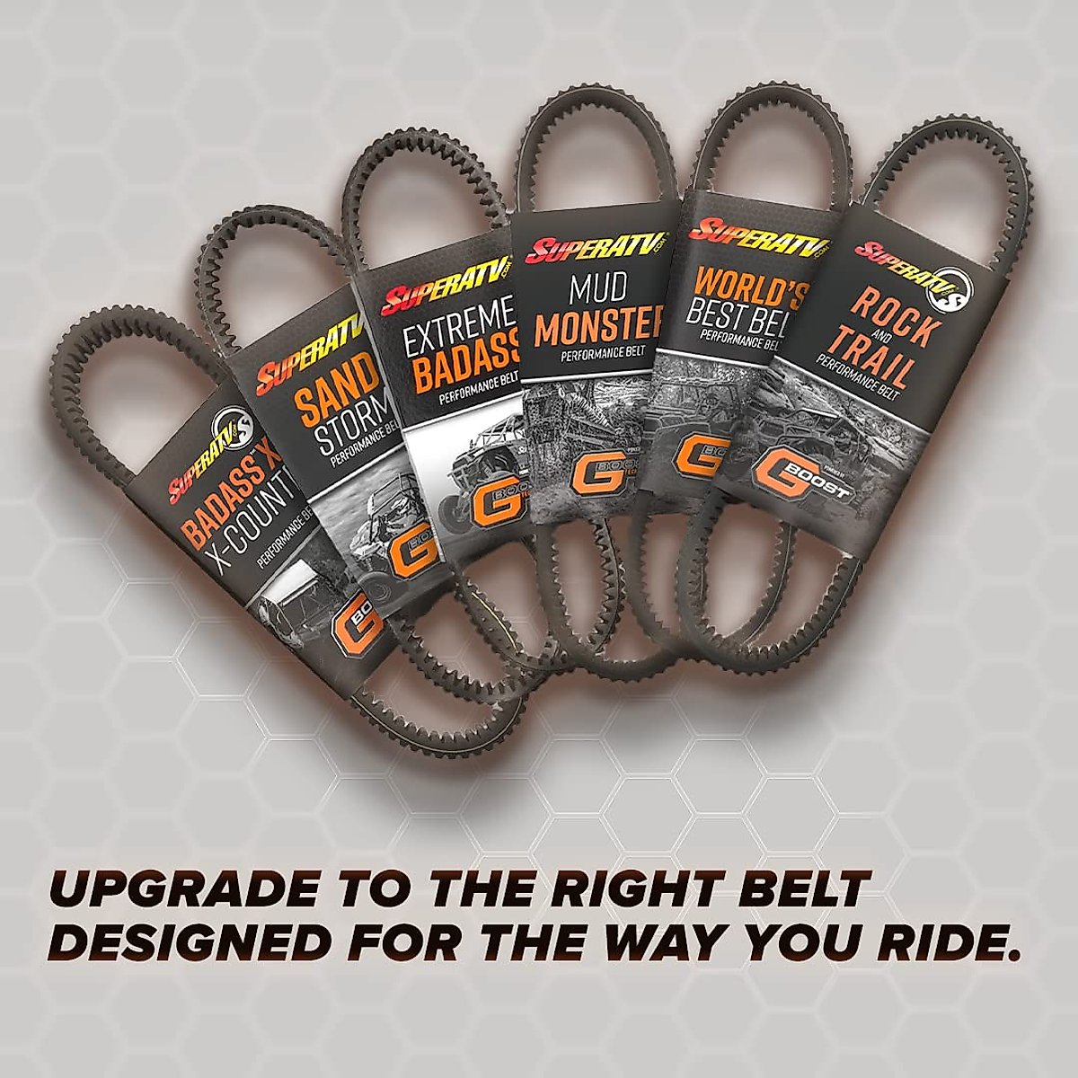 SuperATV.com Heavy Duty Extreme Badass CVT Drive Belt for 2014+ Polaris RZR XP 1000 / RZR XP4 1000 | Built to Withstand high Temps and Extreme Abuse!