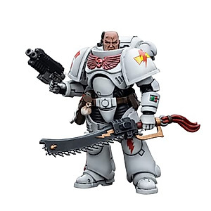 JoyToy 1/18 Warhammer 40,000 White Scars Squad Assault lntercesso Ba Tsendbaater Acton Figiure
