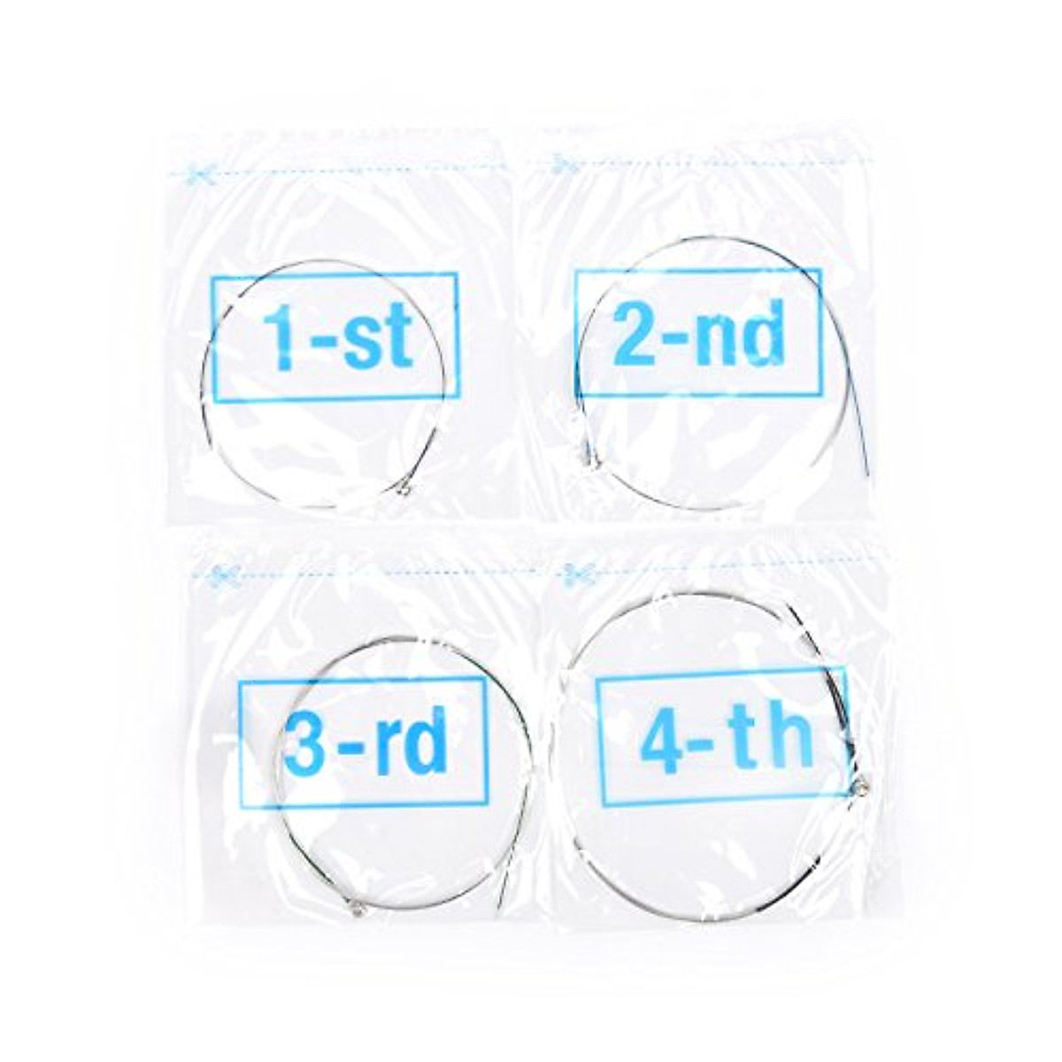 3 Packs Full Set Replacement Stainless Steel 4/4 Size Violin Strings E A D G