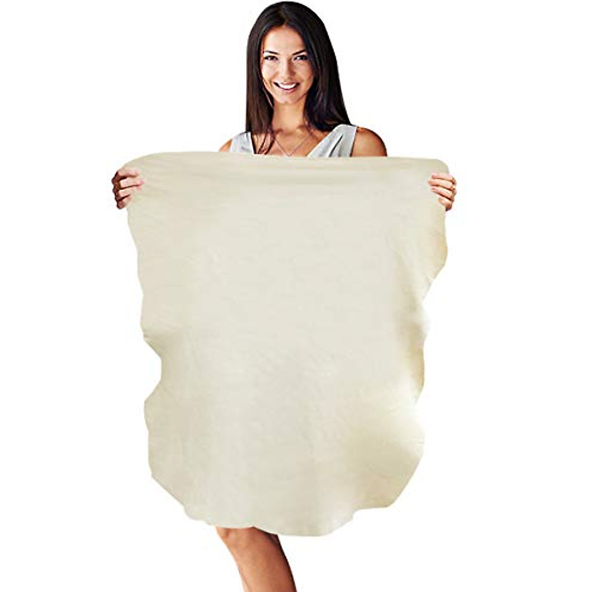 VIVOTE Chamois Cloth for Car Natural Chamois Leather Car Chamois Drying Towel,60 cm X 80 cm 5.8 Square FT