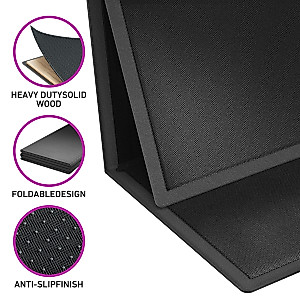 Imperius Foldable Box Spring, Bunkie Board, Bed Support Slats for Support to Streamline and Minimize The Bed, No Assembly Needed (Queen 58x76)