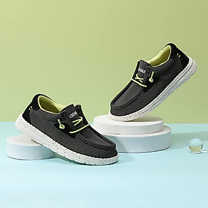 Bruno Marc Boys Slip-On Casual Comfortable Lightweight Loafer Shoes, Black - 13 Little Kid (SBLS2213K)