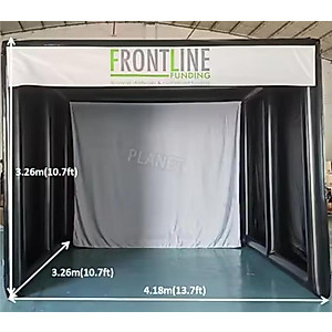 Golf Simulator Inflatable Golf Simulator with Screen Projector Shooting Tent (Inner Size: 11.8 * 9.84 * 9.84 ft)
