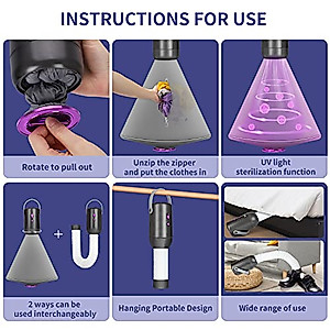 TAISHAN UV Portable Clothes Dryer, Travel Mini Dryer Machine，New Generation Electric Clothes Drying With sterilization function for Apartments