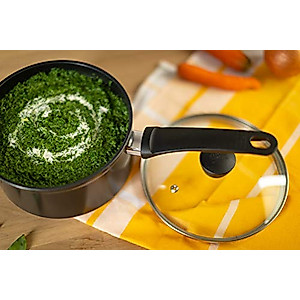 Kuhn Rikon Easy Induction 3-Piece Saucepan Set, ALUMINIUM, Black,, 18 x 20.5 x 48 cm