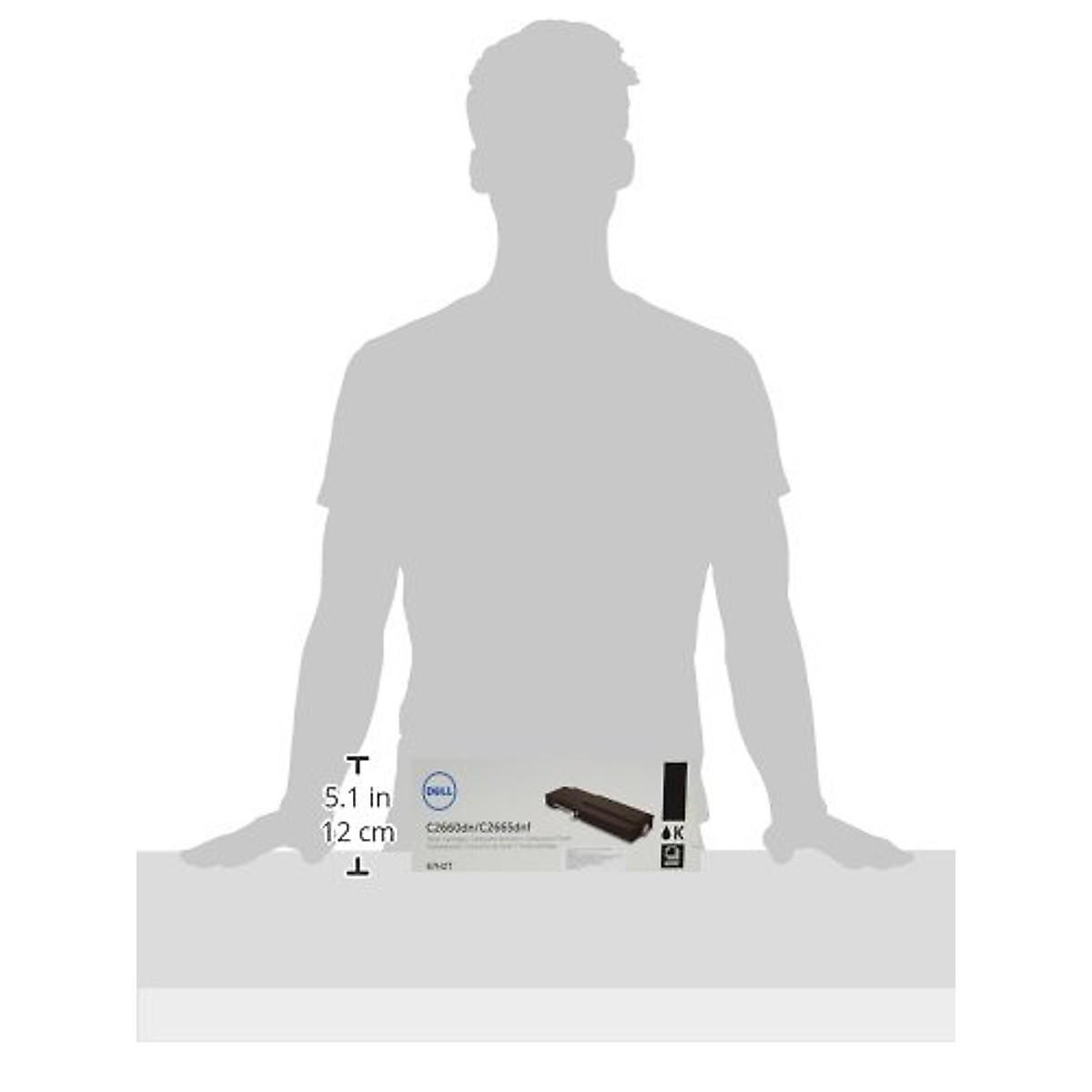 Dell 67H2T Black Toner Cartridge C2660dn/C2665dnf Color Laser Printer