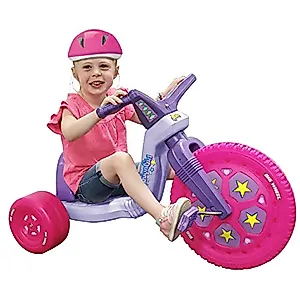 The Original Big Wheel, Pink-Purple, Giant 16" Wheel Ride On Tricycle, 3 Position Seat - Trike Grows with Child, Kid Powered Pedal Bike, 50th Year, Sit Down Riding Around Outdoor Toy, Ages 3-8 (19060)