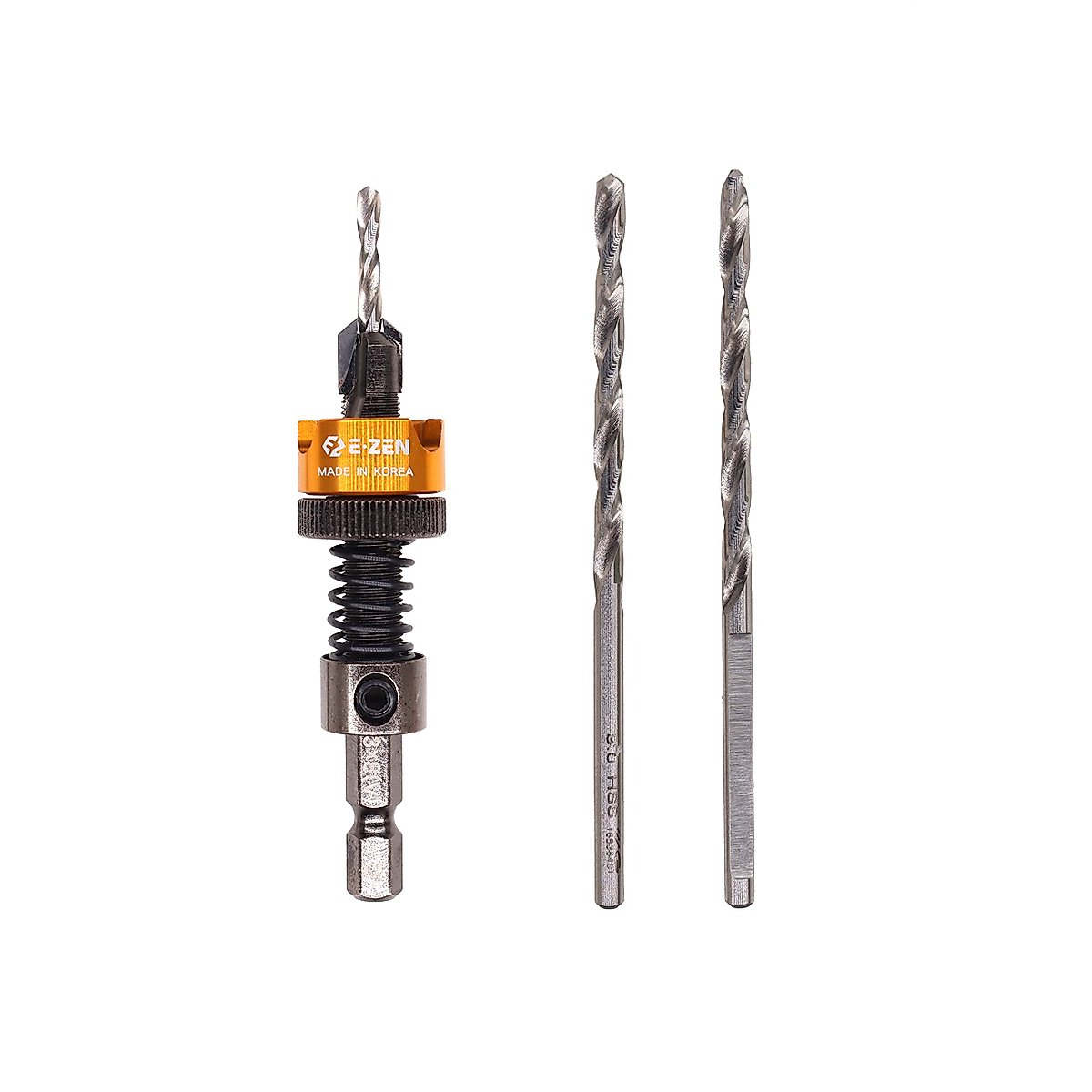 Adjustable Countersink Drill Center Bit for Replacement - 1/8" x 2 51/64 in (3 x 71mm)