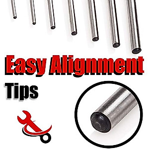 TuffMan Tools, Roll Pin Punch Set with Soft Mallet - Great for Gun Building and Removing Pins