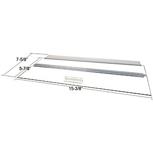 Blue Spotted Single Piece Glass Canopy for 5 Gallon Aquariums, AM31608, 16" Long x 8" Wide Aquariums with No Center Brace
