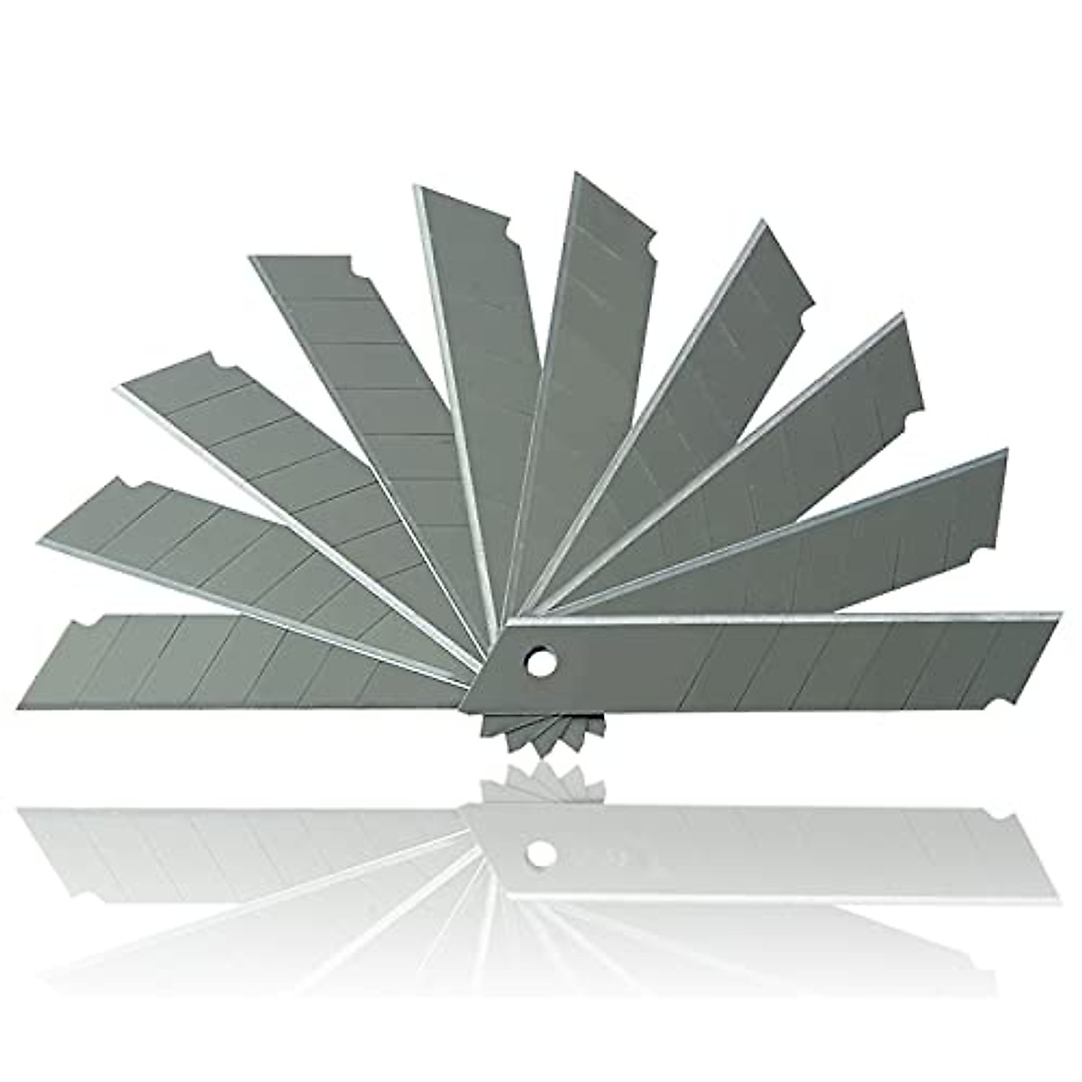 25MM Heavy Duty Utility Knife, Box Cutter SK-5 Retract Blades, Snap-Off Cutters with Rubber Grip for Cardboard, Boxes, DIY Crafts (40-Pack Replacement Blades)