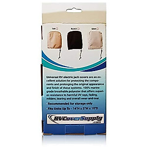 RV Travel Trailer Electric Tongue Jack Cover | Camper Accessories for Travel Trailer Campers | Universal RV Electric Jack Cover Protects RV Electric Jack Head Systems