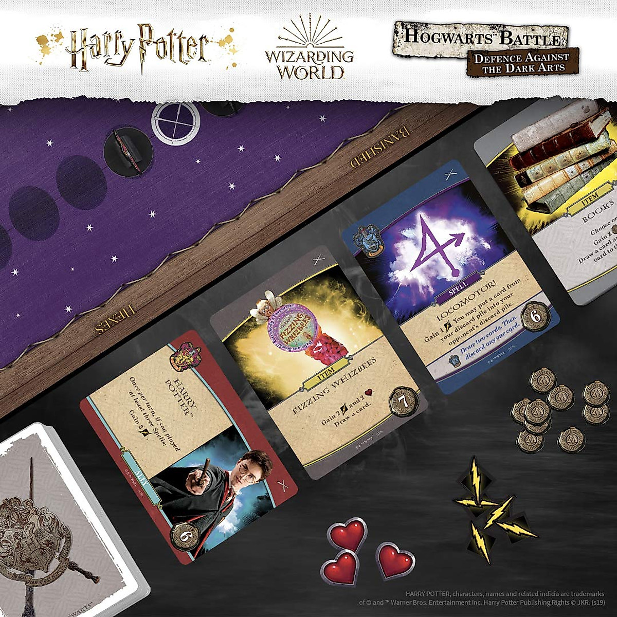 Harry Potter Hogwarts Battle Defence Against The Dark Arts | Competitive Deck Building Board Game | Officially Licensed Wizarding World Merchandise