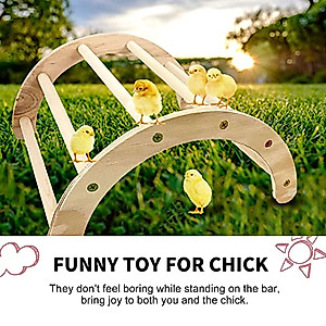 Xnuoyo Chick Perch Chick Toys,4 Pack Chicken Perch Stand Roosting Training,Chicken Wood Stand Paw Grinding Stick,Chicken Coop Accessories Toys for Chicken Brooder, Coop Baby Chicks
