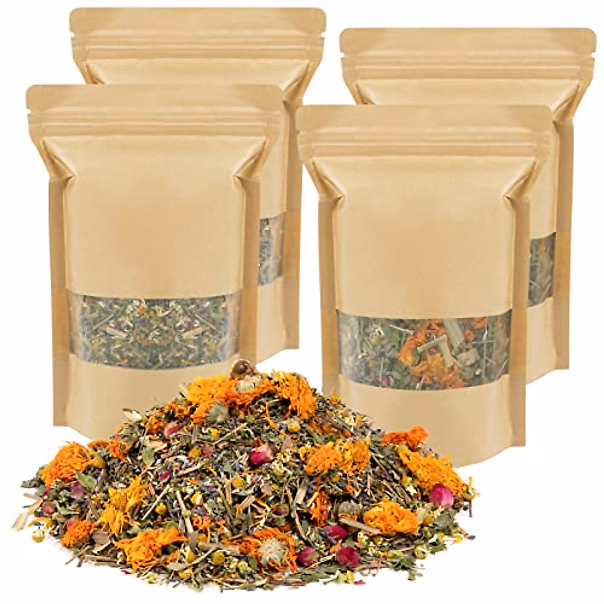 Chicken Nesting Herbs - 14 Oz Natural Nesting Box Herbs in 6 Dried Flower & Herbs for Keeping Coop Fresh and Create Comfortable Environment for Chickens