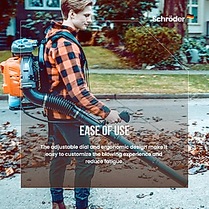 Schröder Backpack Leaf Blower - Backpack Blower - Gas Leaf Blower - SR-6400L - 3.7 HP Engine