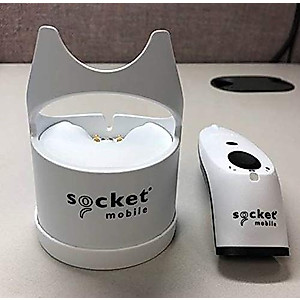 SocketScan S700, Linear Barcode Scanner, White & White Charging Dock