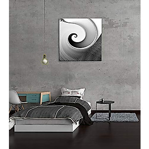 Modern Abstract Wall Art Decor Gray Black and White Artwork Canvas Painting Prints Pictures Home Decor for Living Room Dining Room Bedroom