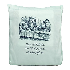 Well Read Alice in Wonderland Book Themed Tote Bag for Book Lovers - Ideal Literary Gifts for Book Club, Readers, Authors & Bookworms - Versatile Shoulder Bag Company