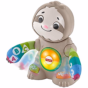 Fisher-Price Linkimals Learning Toy Smooth Moves Sloth With Interactive Music And Lights For Infants And Toddlers