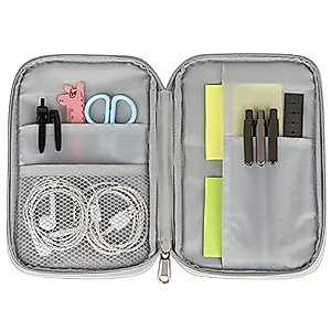 Peacock Pencil Case Holder, Tropical Peacock Tree Branch Zipper Pencil Pouch Multi-Purpose Cosmetic Makeup Brush Bag Stationery Box Passport Organizer Bag