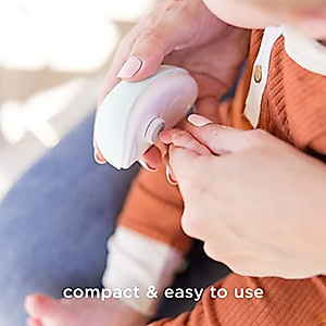 Olababy Rechargeable Electric Baby Nail Trimmer | Newborn Nail Clipper | Electronic File for Babies | Infant/Toddler Nail Grooming Kit | Portable Manicure Essentials | LED Light Fingernail Cutter Set