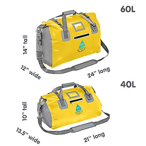 Skog Å Kust DuffelSak Waterproof Duffel Bag | 60L Yellow