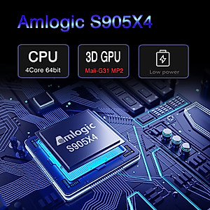 Android 11 TV Box H96 Max X4 Android TV Box 11.0 Amlogic S905X4 Quad Core 64 Bits 4GB RAM 64GB ROM with 100M LAN Dual-WiFi 2.4G/5G AV1 8K/6K/4K 3D USB 3.0 BT 4.1