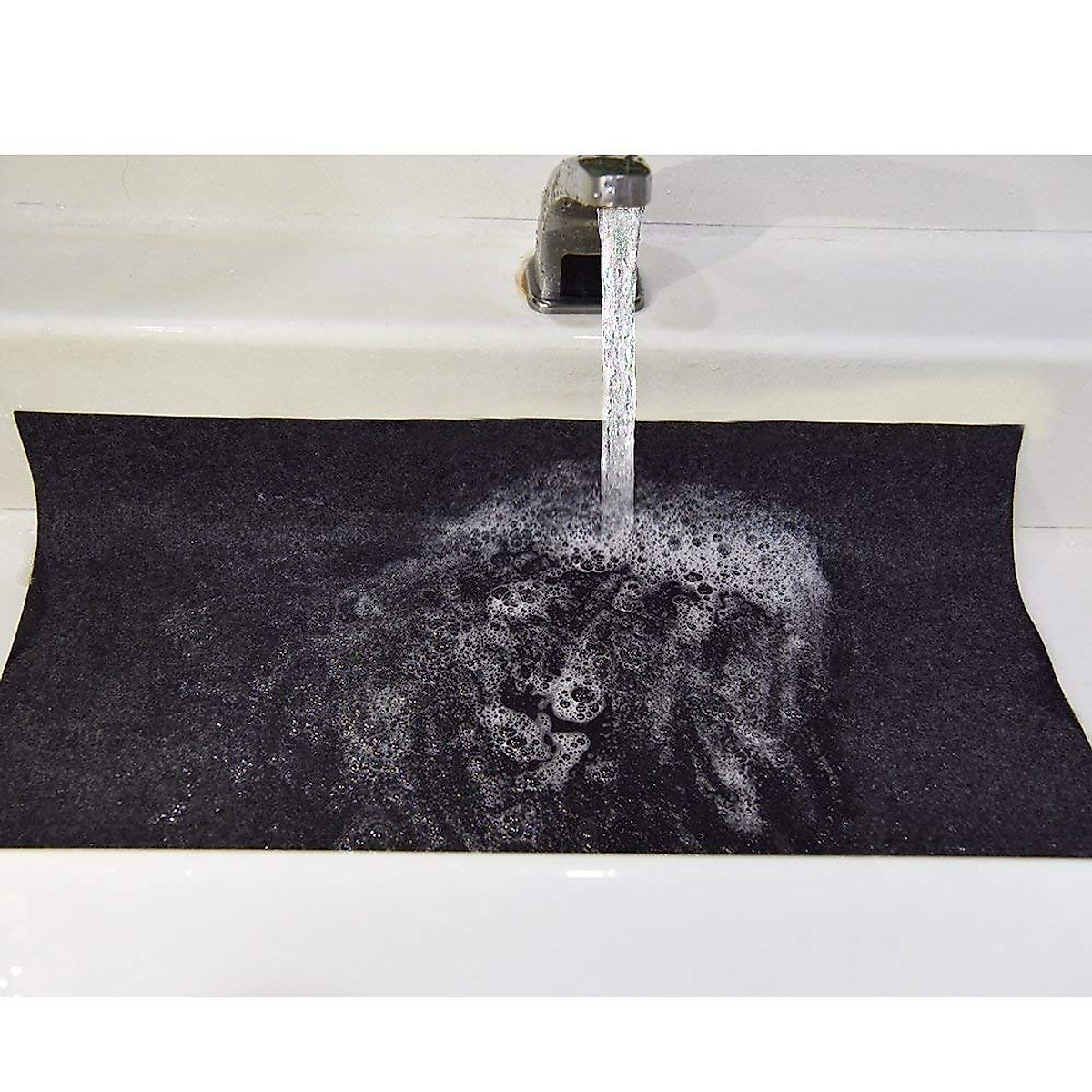 Under The Sink Mat for Cabinet,Drawer,Kitchen Tray Drip,Cabinet Liner,Absorbent Fabric Layer,Anti-Slip Waterproof Layer,Reusable,Washable (36inches X 24inches)