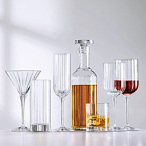 Luigi Bormioli 11284/01 Bach 13.5 oz Red Wine Glasses Clear, Set of 4