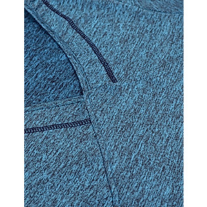 MISS FORTUNE Womens Running Shirts Long Sleeve V Neck Yoga Tops Workout Clothes Quick Dry Workout Hiking Athletic Blue XXL