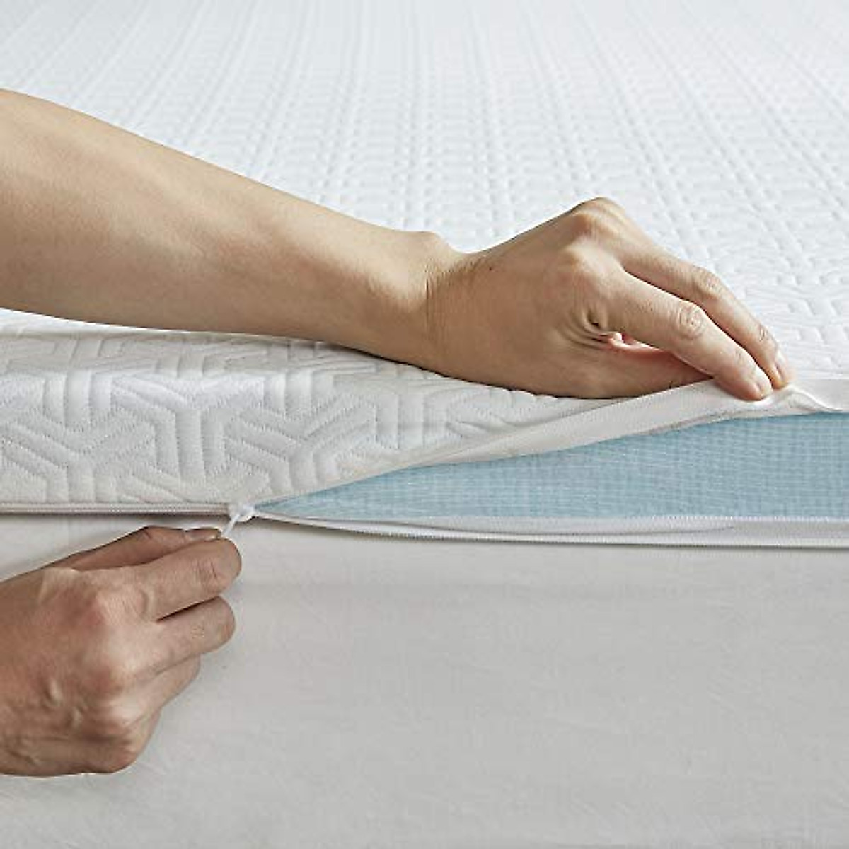 Sleep Philosophy Gel Infused Memory Foam Mattress Topper Luxurious Hypoallergenic All Season Enhanced Bed Support, Twin(2" Thick), Removable 3M Cover