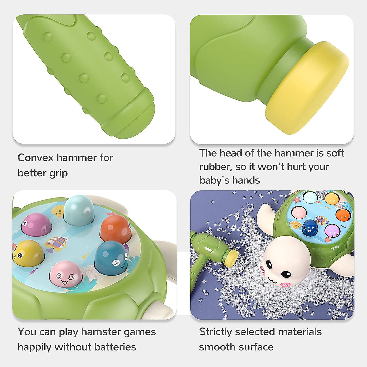 Grechi Hammering and Pounding Toy,Toys for 3 4 5 6 Year Old Boys,Baby Interactive Toys Toddler Activities Games with 2 Hammer,Learning,Active,Early Educational Toy,Gift for Boys Girls Toddlers