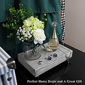 GBtroo Wood Riser for Display – Premium Home Decor for Bathroom – Display Stand with Non-Slip Mat – Eye-Catching Wooden Tray Sink Organizer – Charming in Any Home